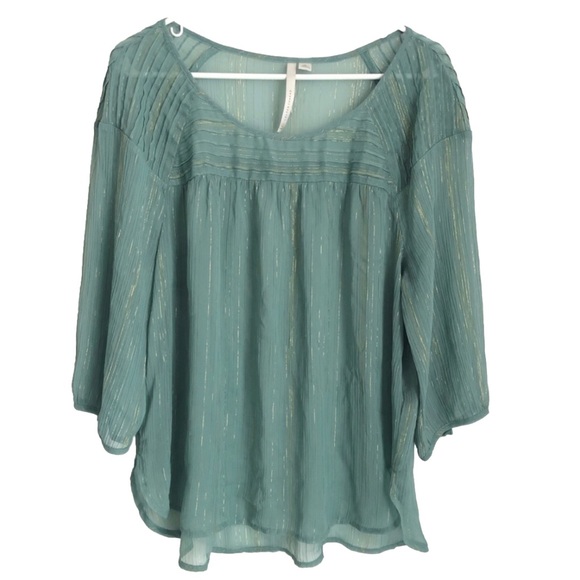 LC Lauren Conrad | Tops | Laura Conrad Teal 34 Sleeve Single Button ...